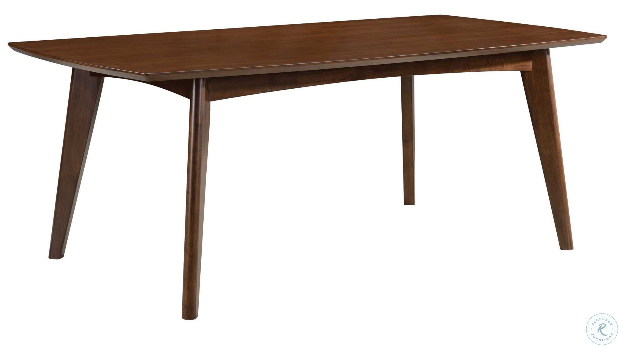 Malone Dark Walnut Rectangular Dining Table | HomeGalleryStores.com | 105351