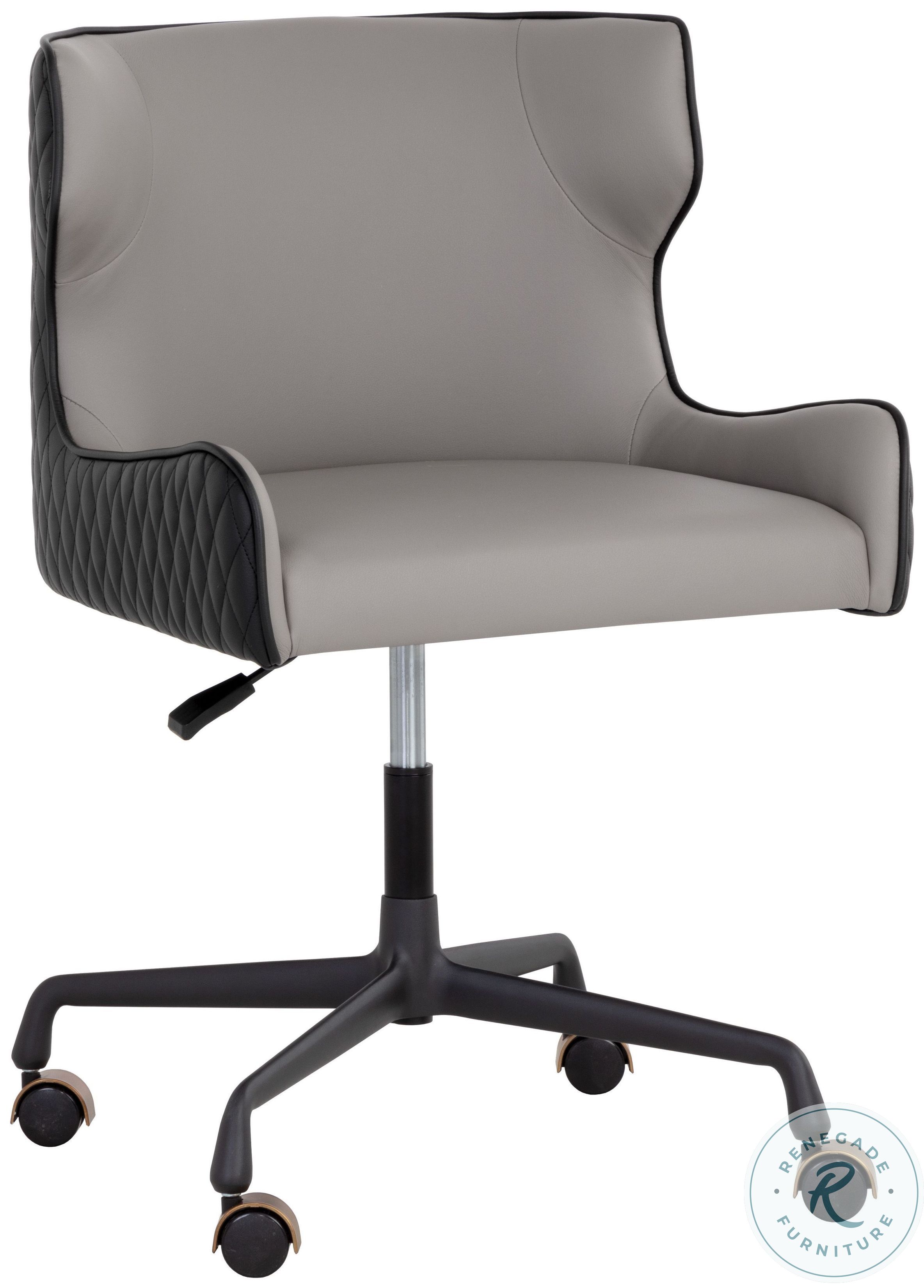 Ikon Dillon Stratus And Black Gianni Office Chair | HomeGalleryStores ...
