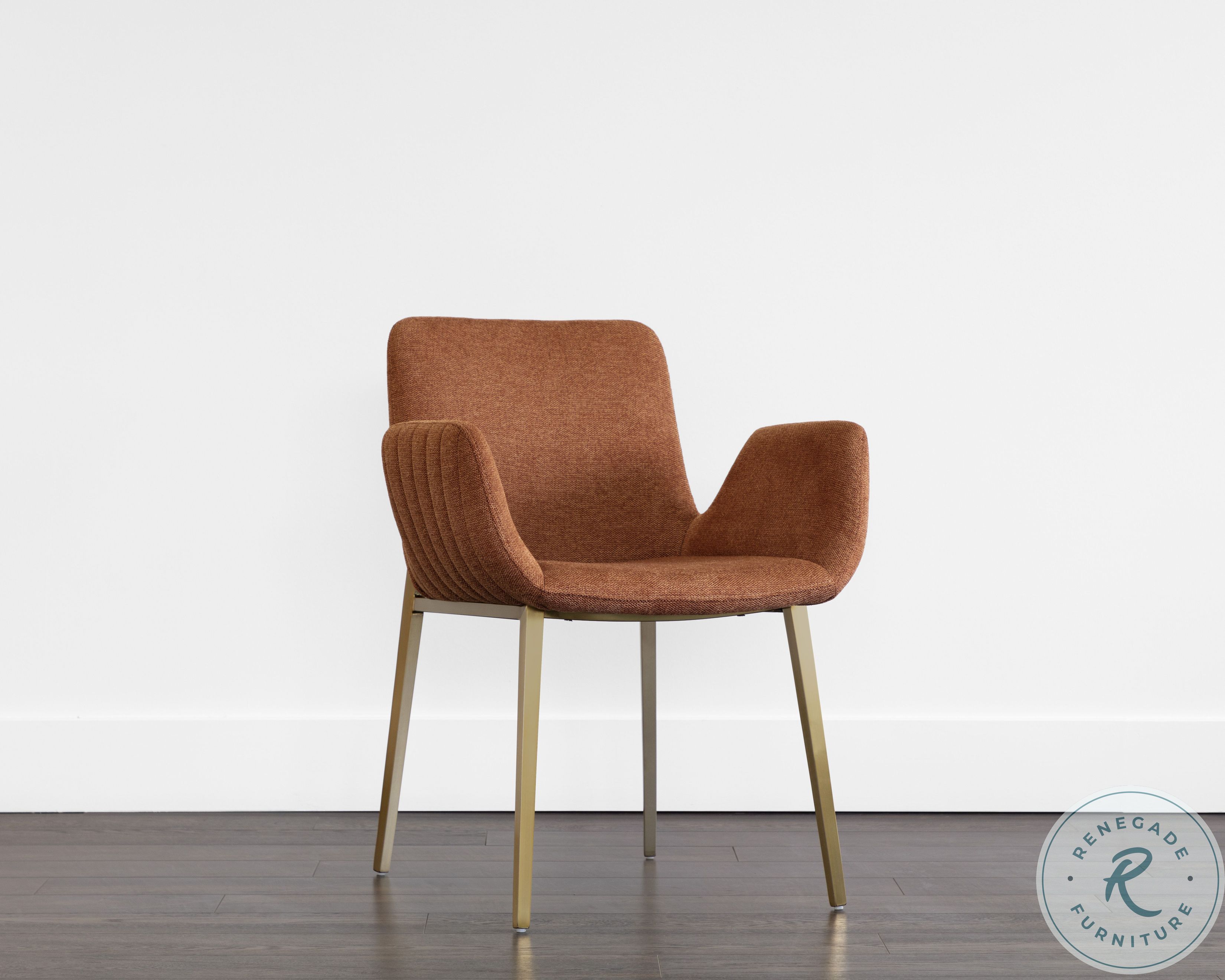 Ikon Lucano Belfast Rust Arm Chair | HomeGalleryStores.com | 108731