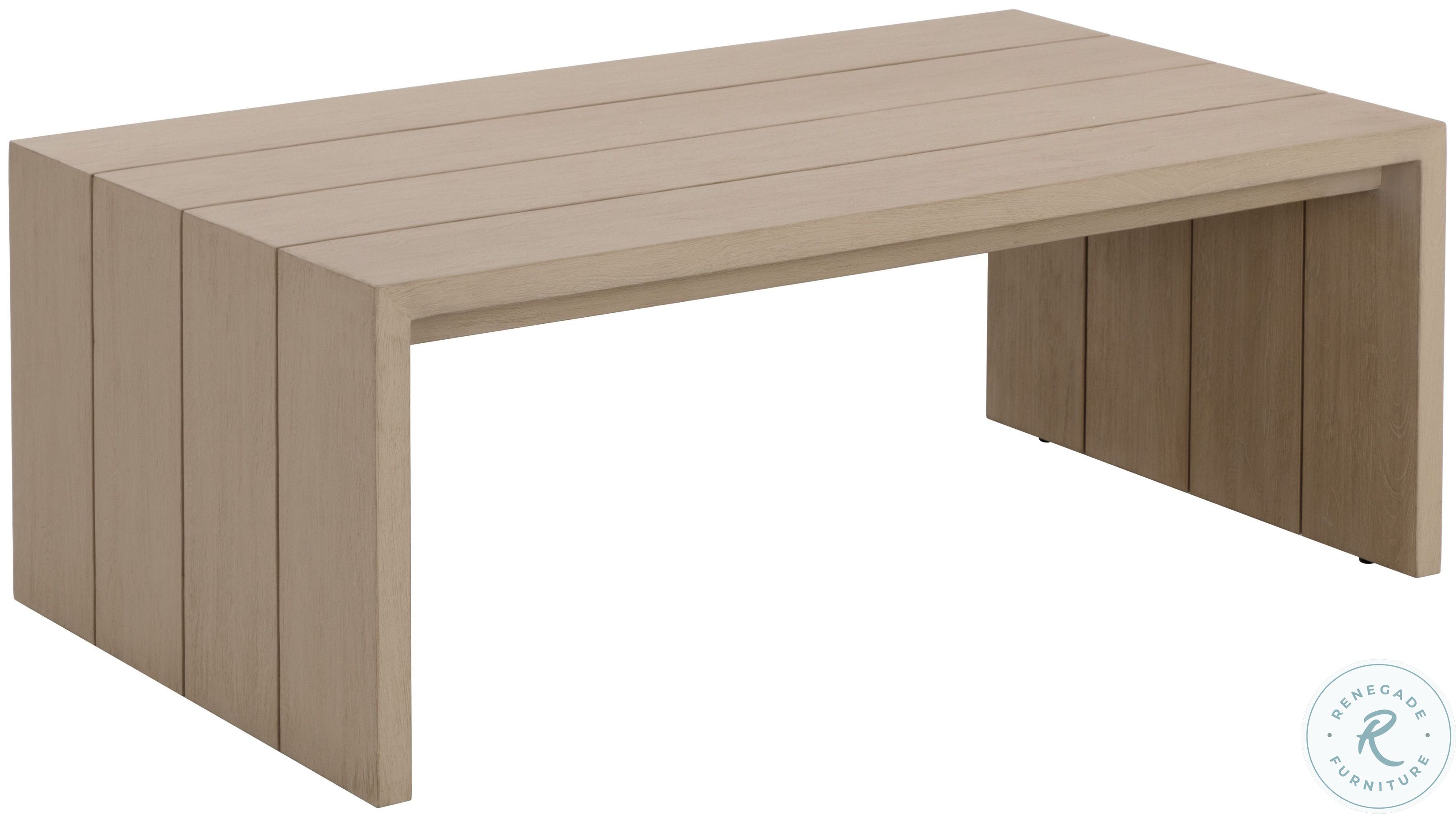 Viga Light Brown Outdoor Coffee Table From Sunpan | Coleman Furniture