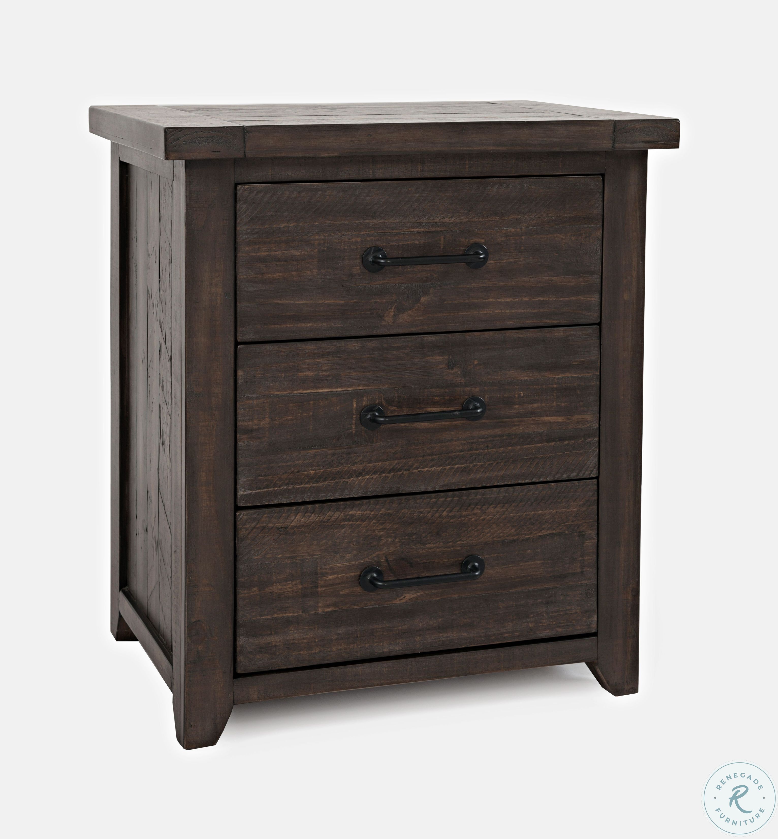 Madison County Barnwood Power Nightstand | HomeGalleryStores.com | 1700B-90
