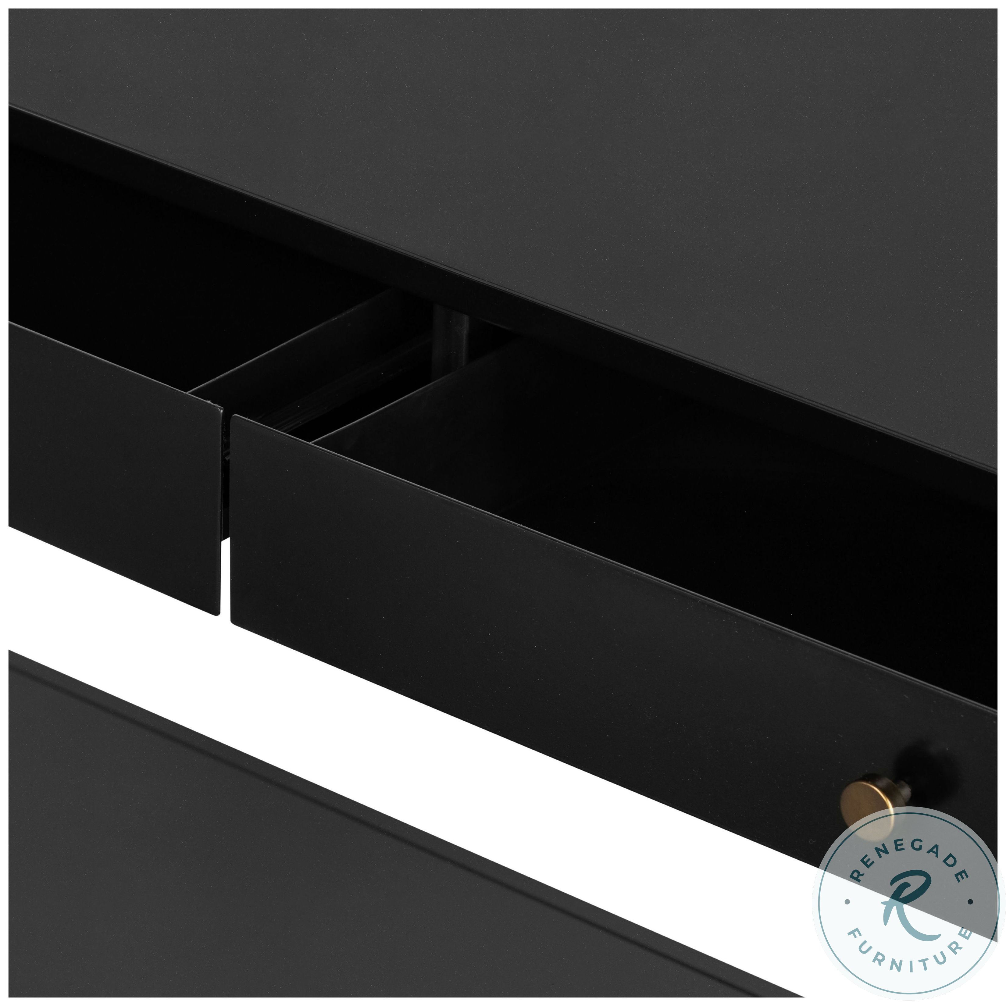 Soto Black Console Table from Four Hands | Coleman Furniture