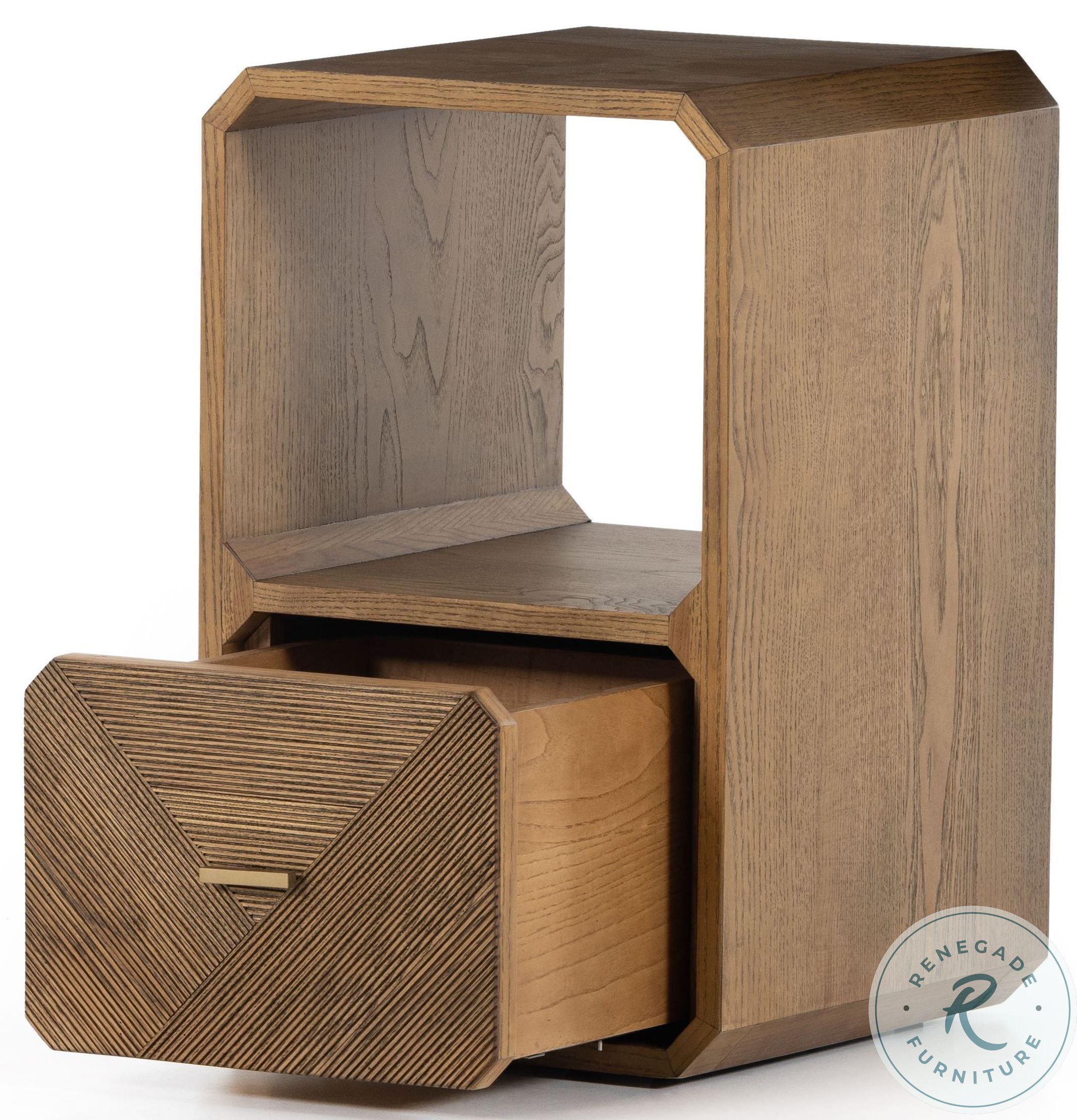 Caspian Natural Ash End Table from Four Hands | Coleman Furniture