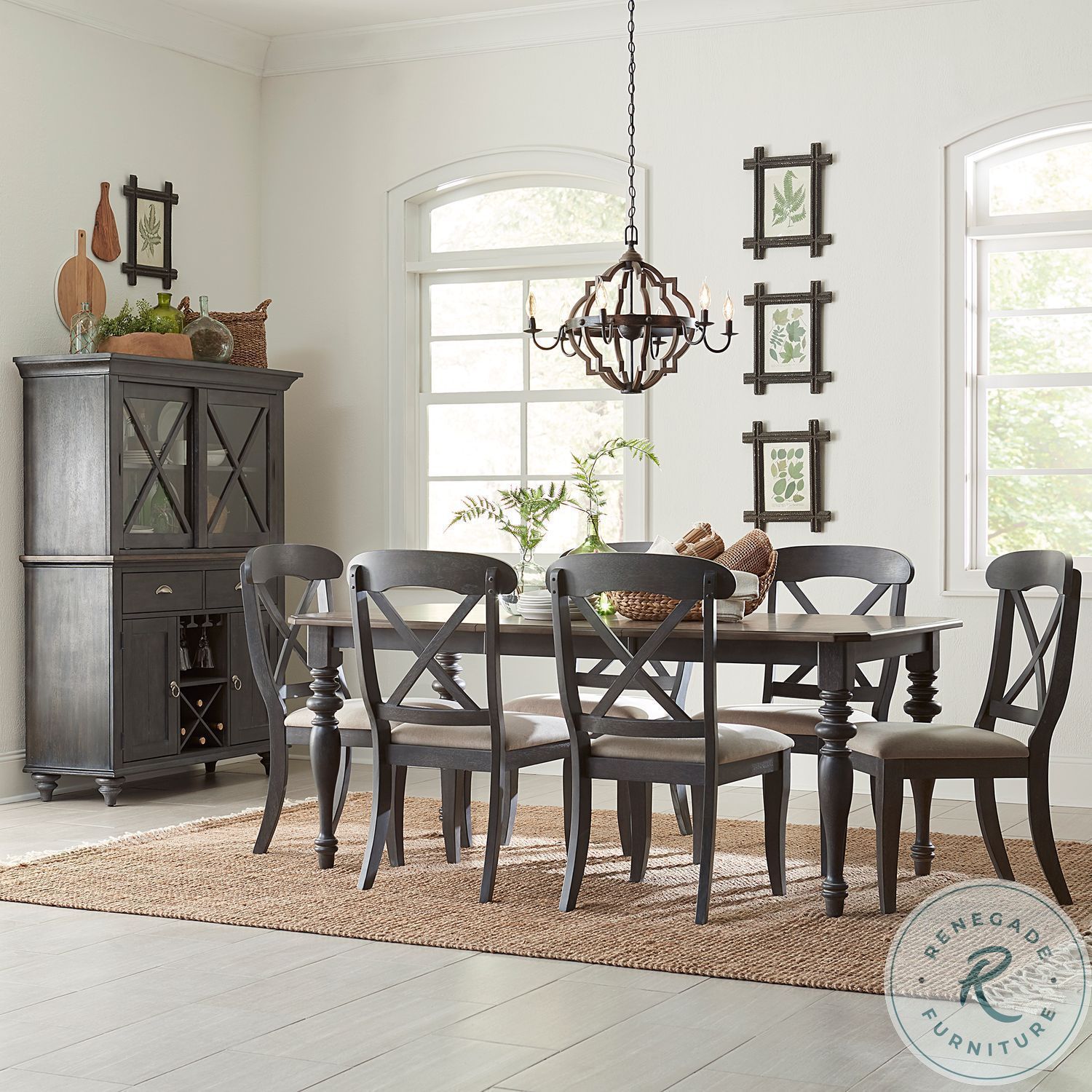 Ocean Isle Weathered Pine Extendable Rectangular Leg Dining Table from ...