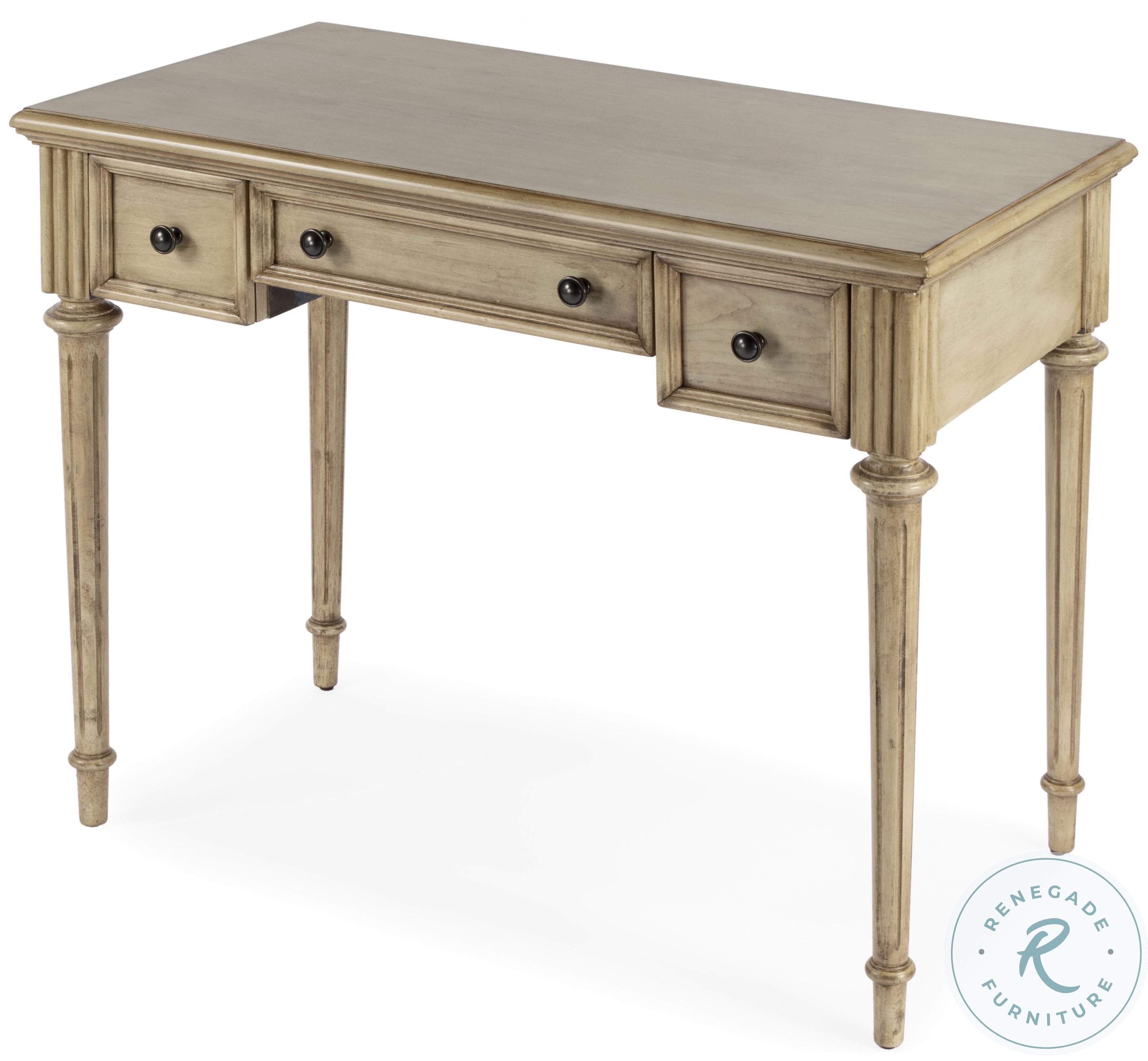 Edmund Antique Beige Writing Desk From Butler | Coleman Furniture
