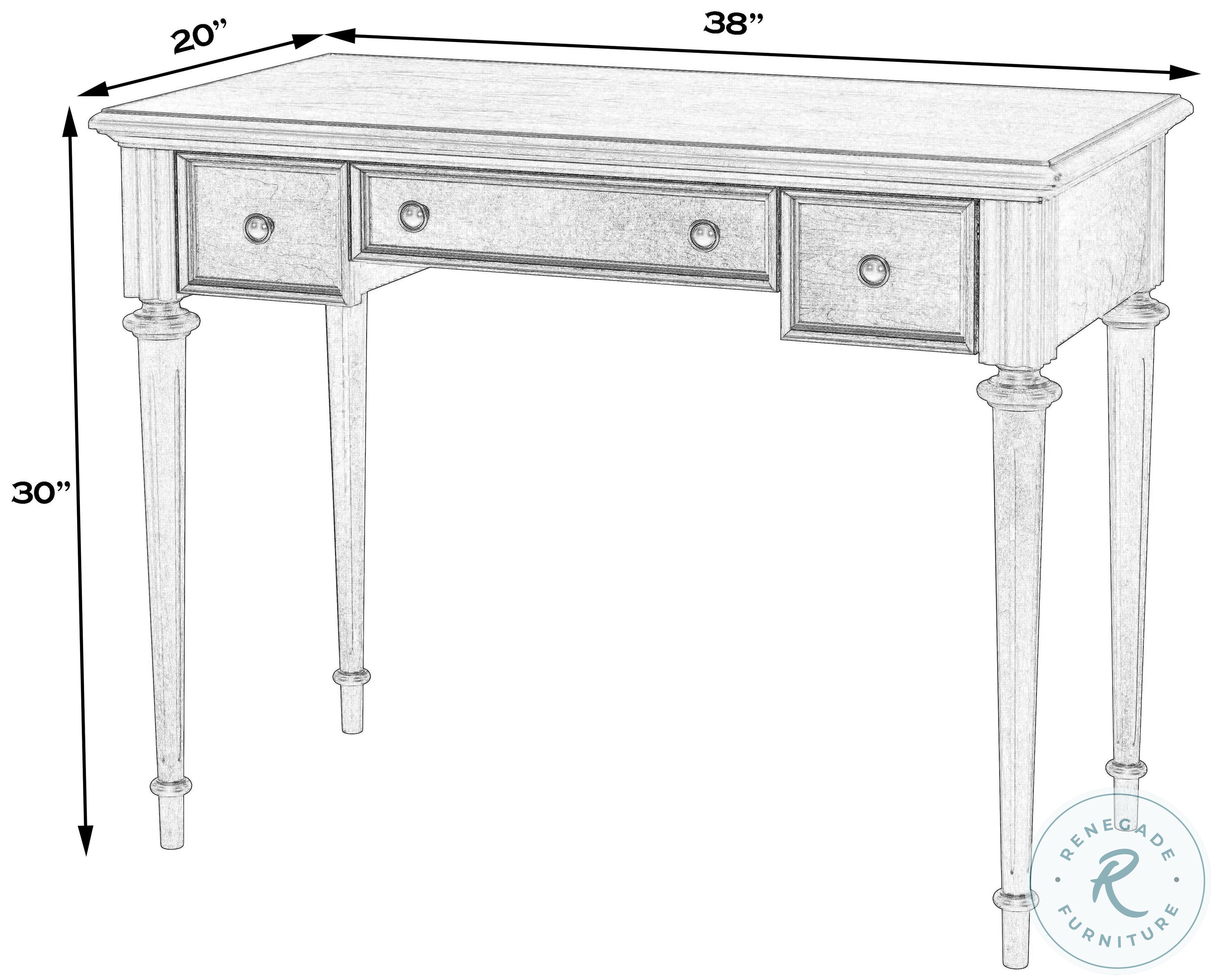 Edmund Antique Beige Writing Desk From Butler | Coleman Furniture