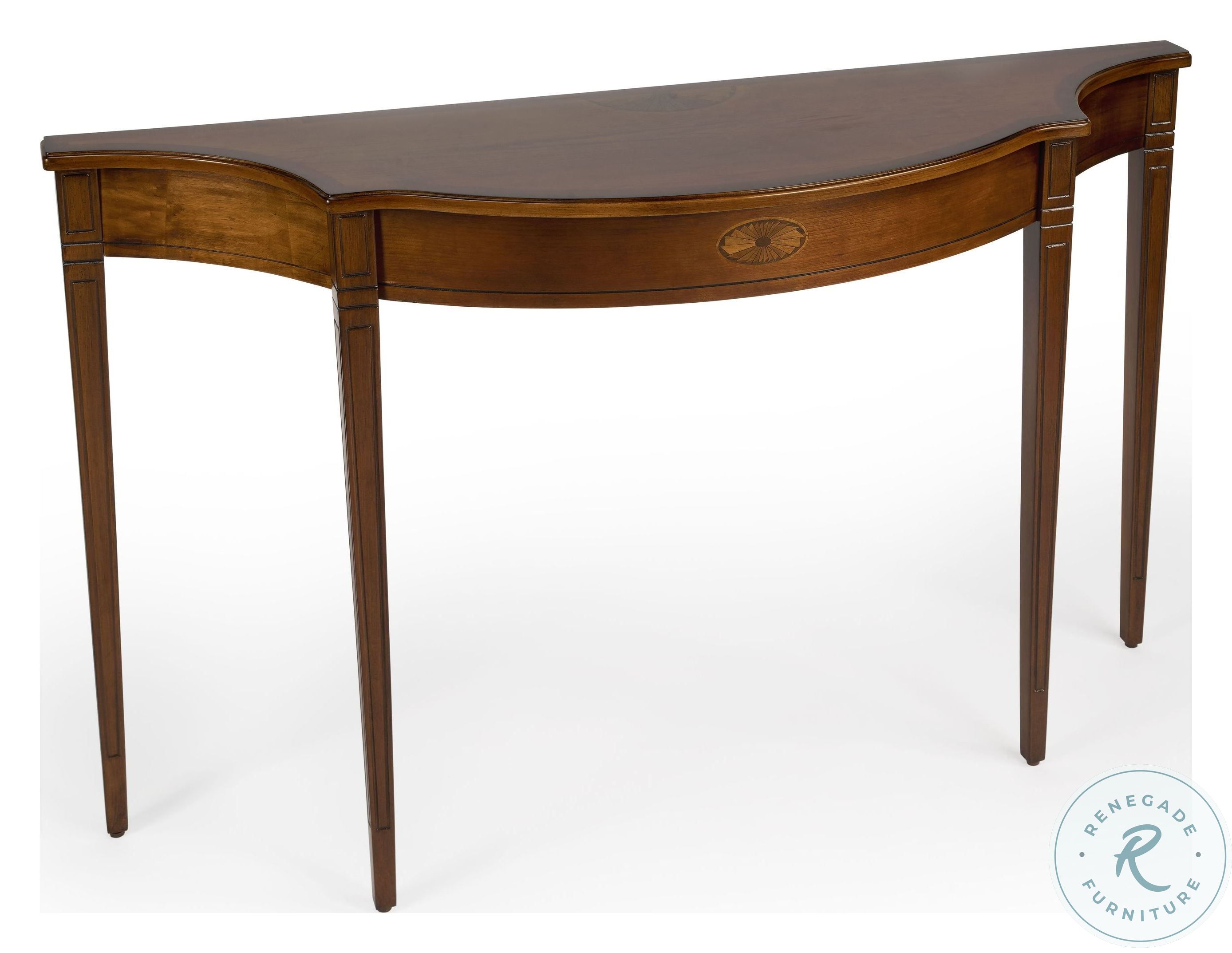 Cherry Chester Olive Ash Burl Console Table | HomeGalleryStores.com ...