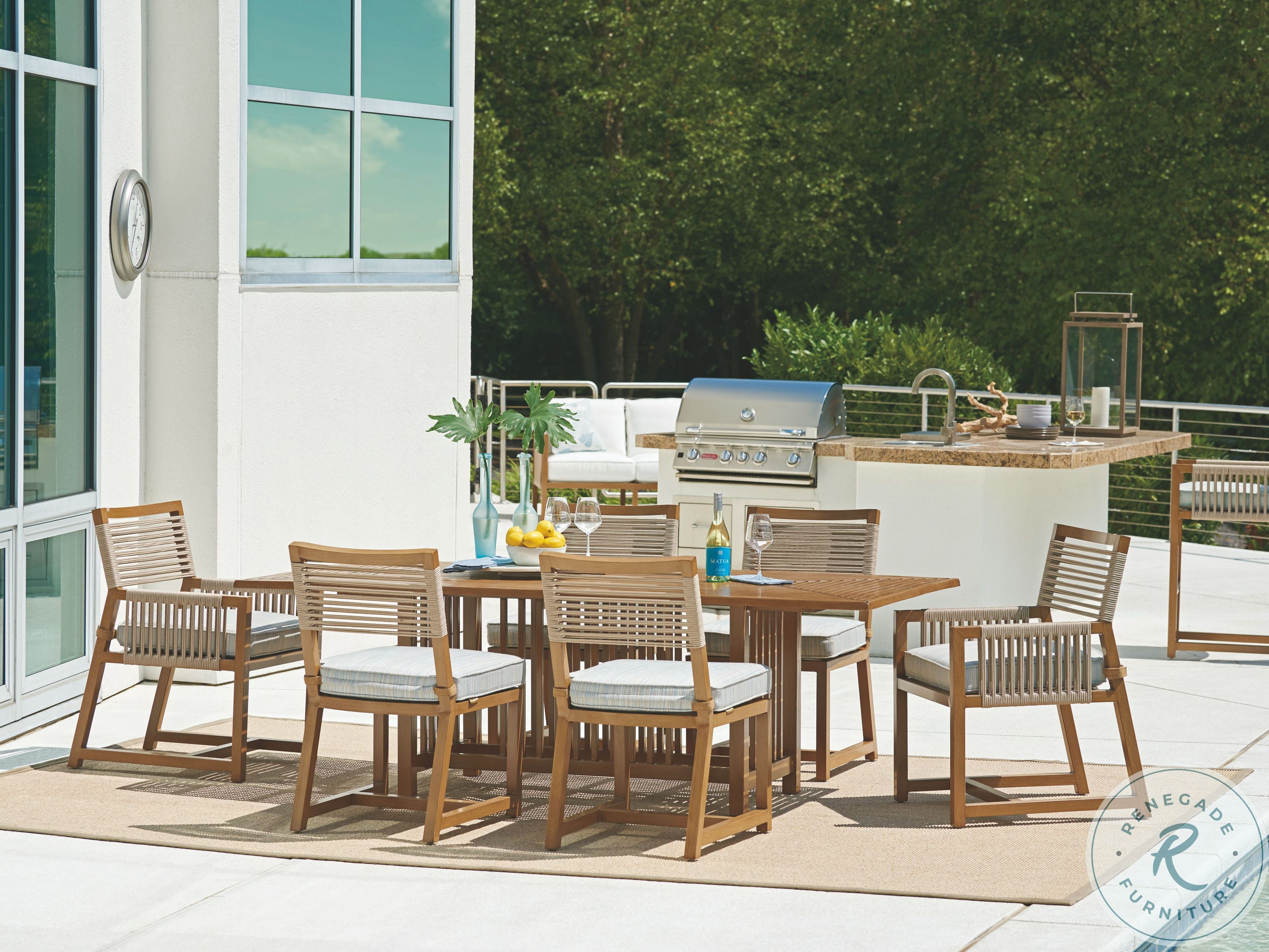 St Tropez Natural Teak Outdoor Rectangular Dining Table ...
