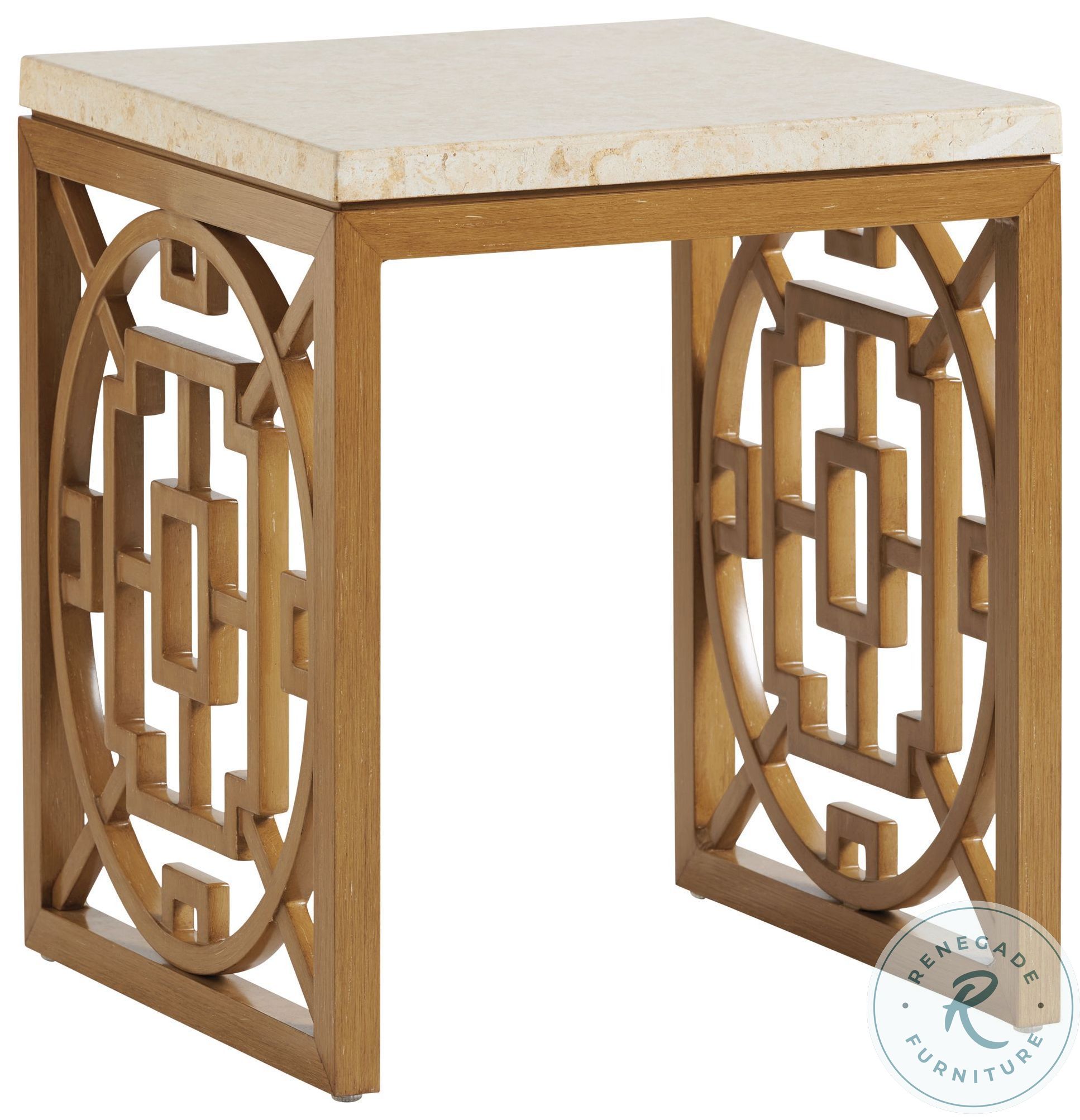 Los Altos Valley View Rich Aged Patina Outdoor Rectangular End Table ...