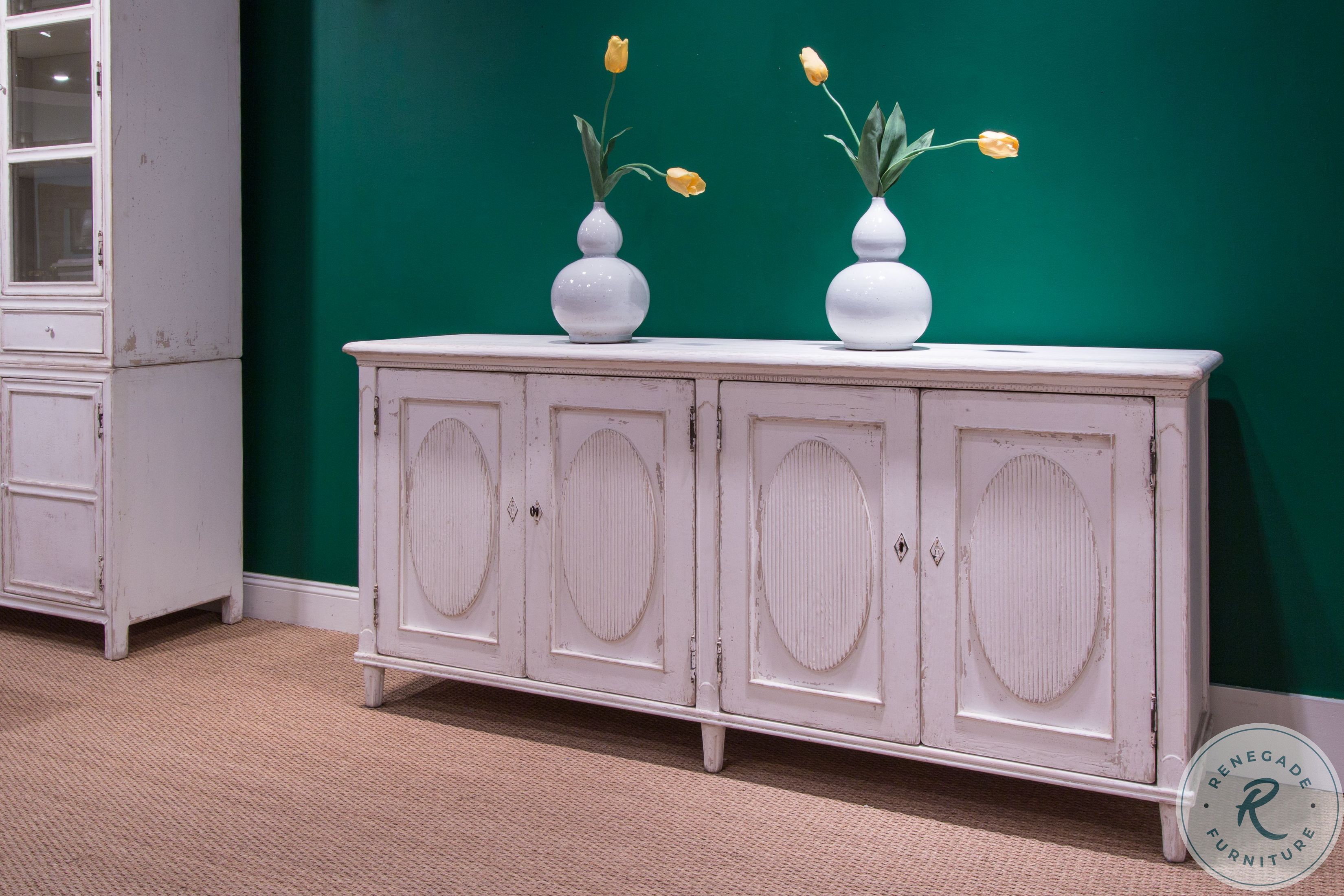 Ribbon White Sideboard | HomeGalleryStores.com | 40381