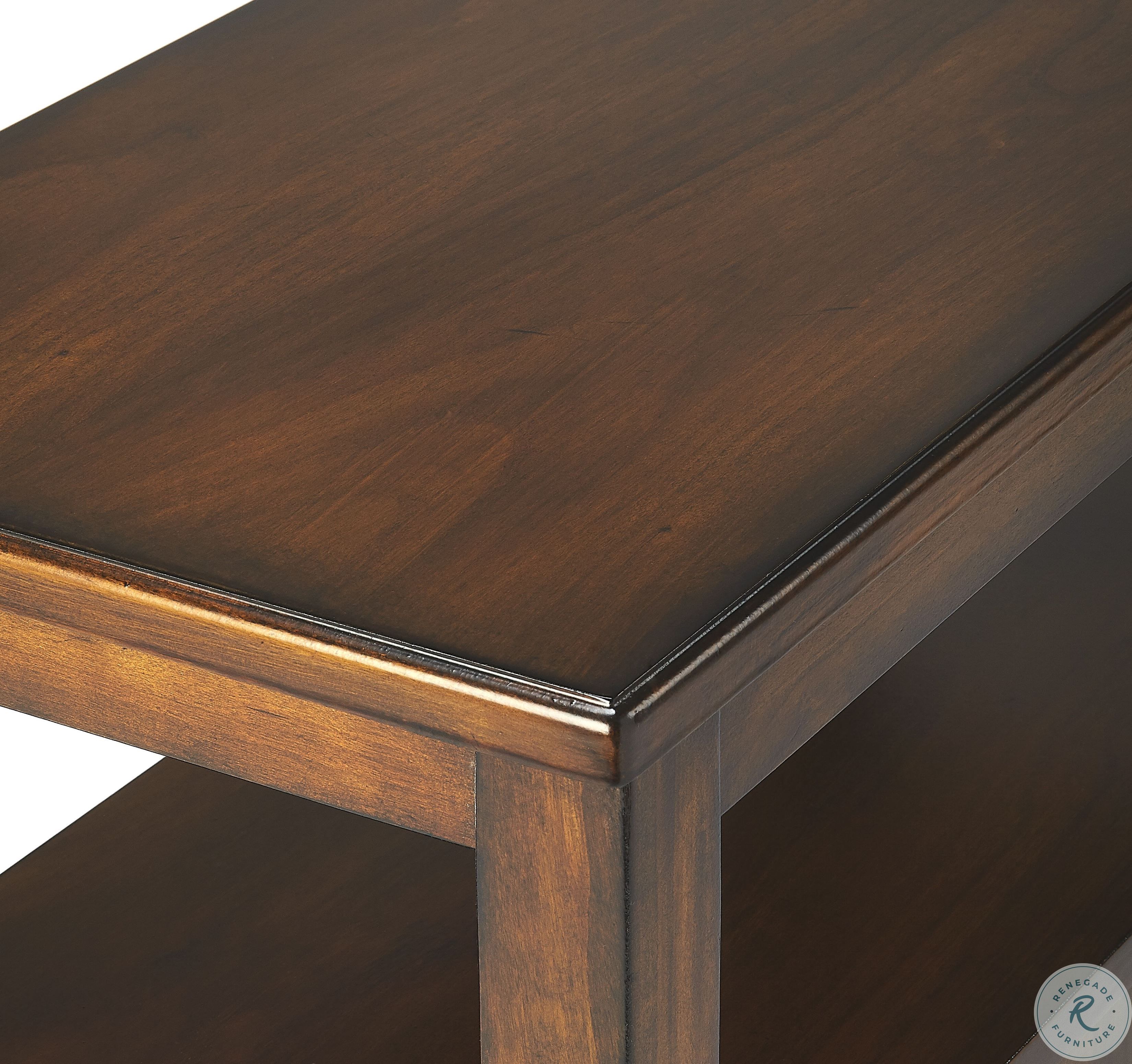 Marcus Antique Cherry Chairside Table | HomeGalleryStores.com | 6191011