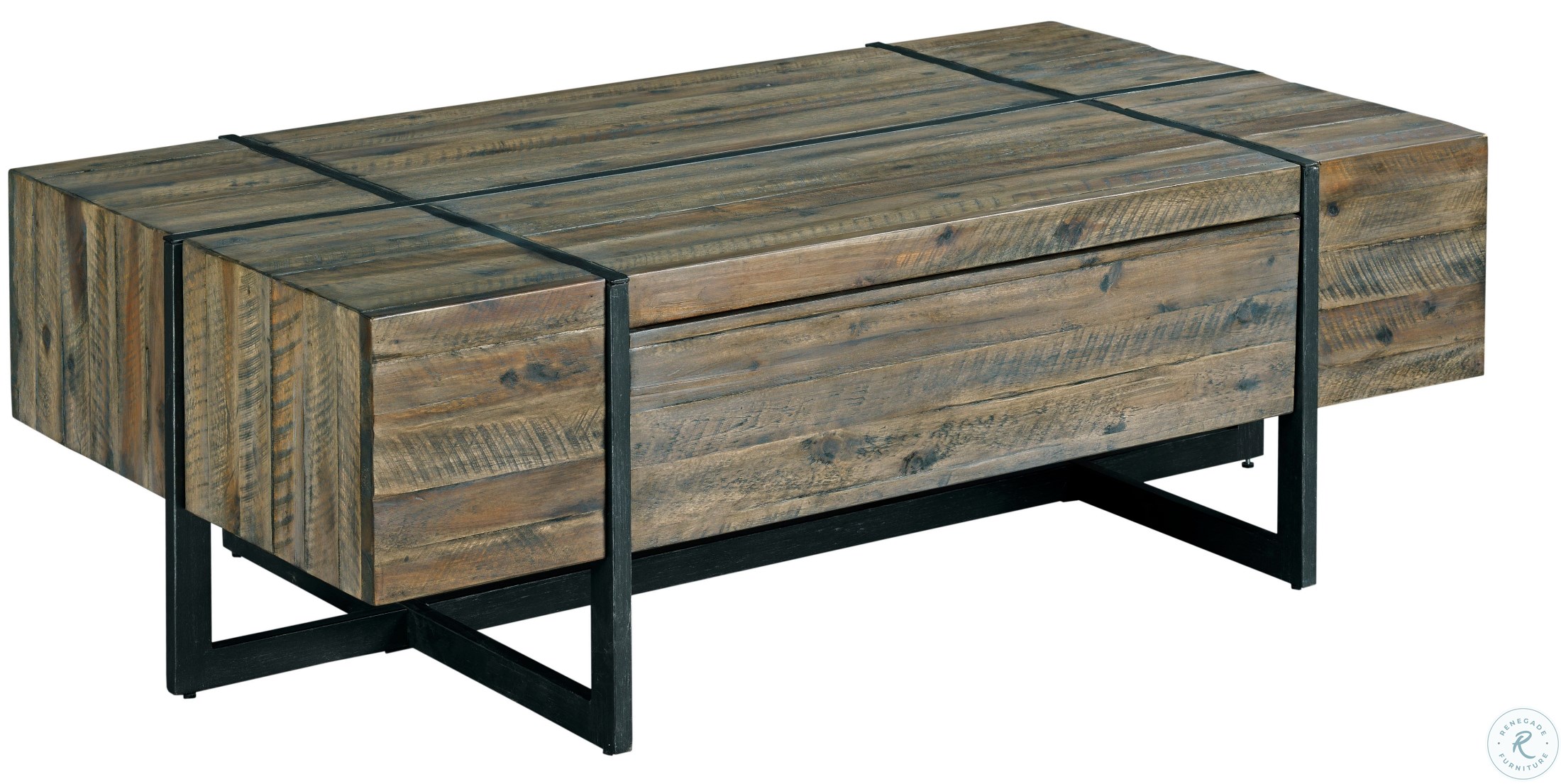 Modern Timber Brown Rectangular Occasional Table Set ...