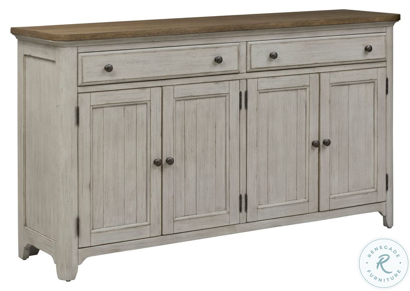 Farmhouse Reimagined Antique White Server | HomeGalleryStores.com | 652 ...