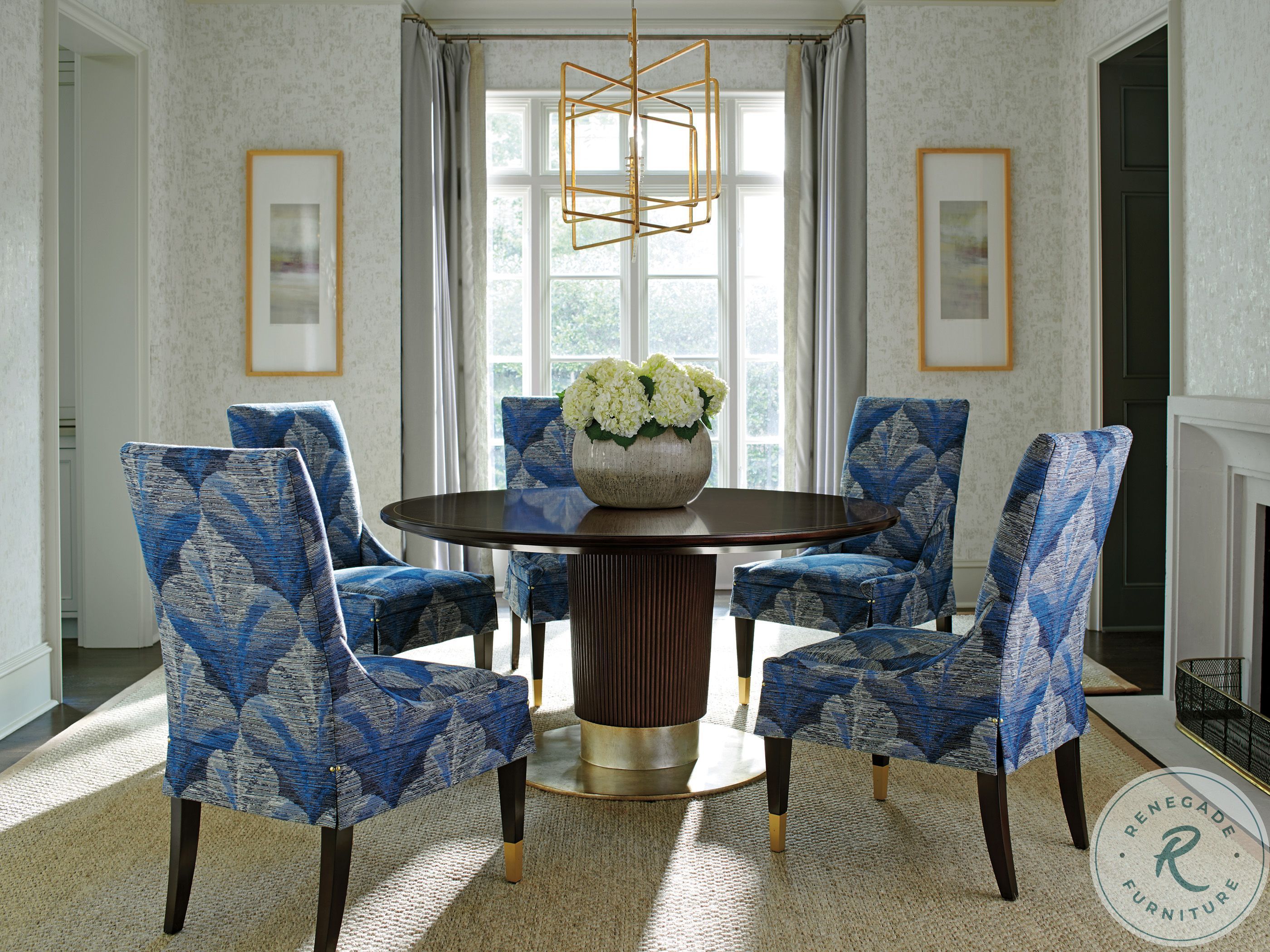 Carlyle Espresso Waldorf Round Dining Table | HomeGalleryStores.com | 01-0736-875C