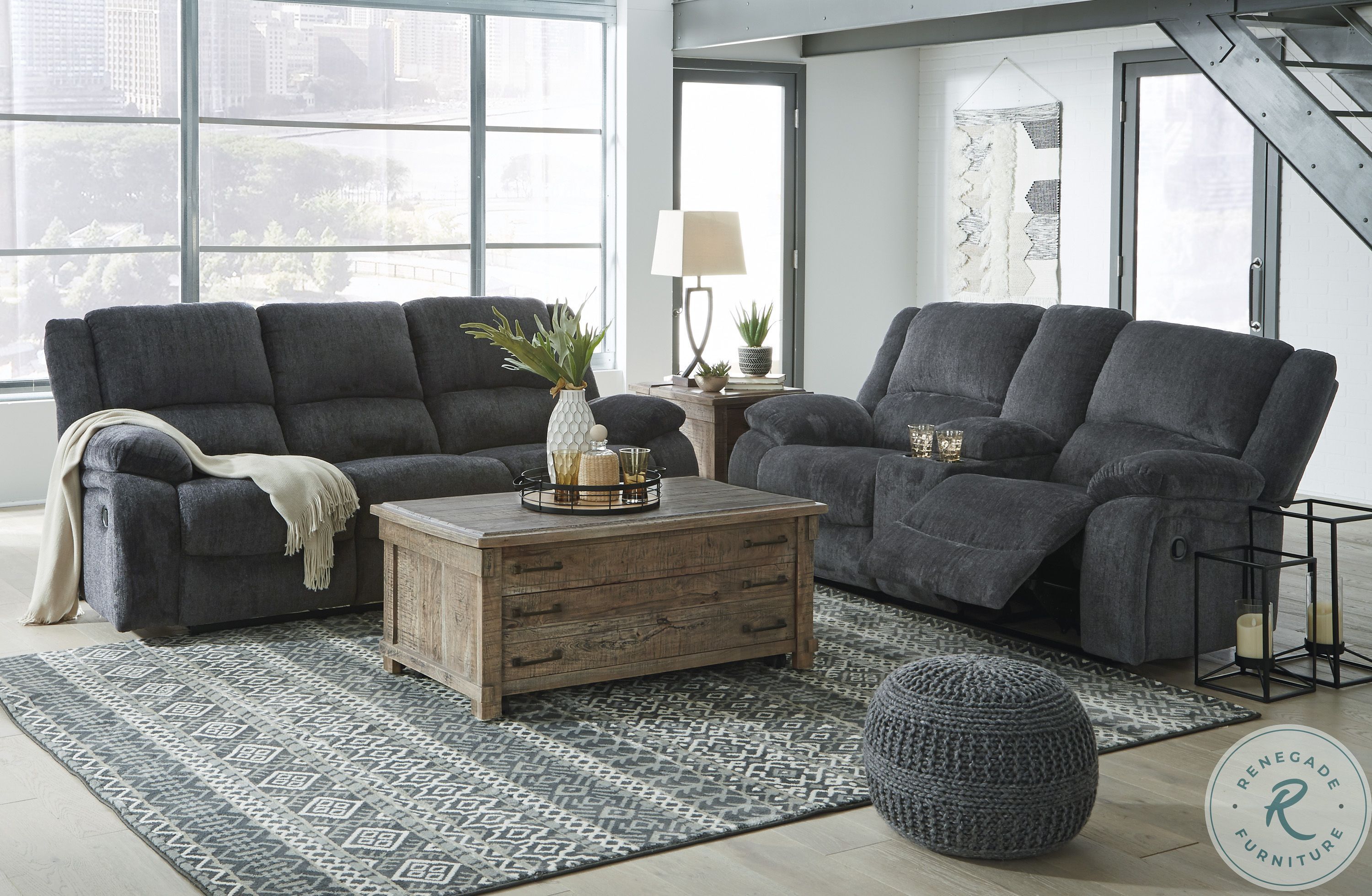 Draycoll Slate Reclining Living Room Set | HomeGalleryStores.com | 7650488