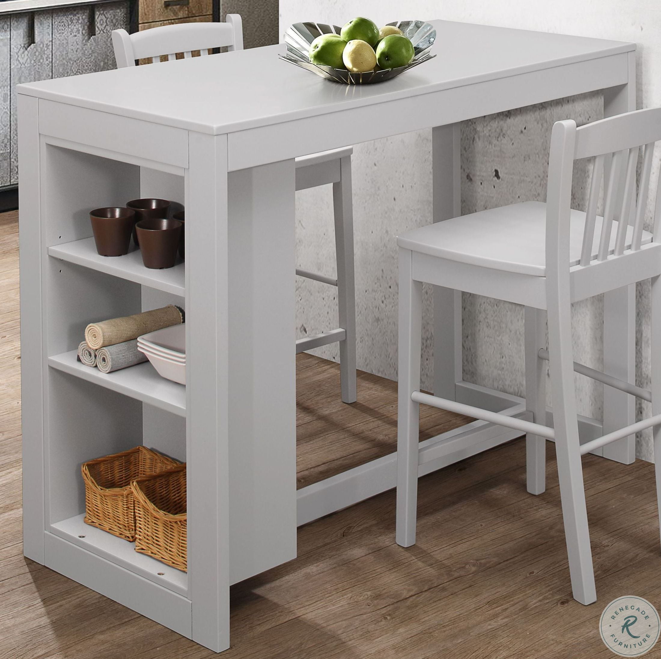 Tribeca Ash Grey Counter Height Dining Table | HomeGalleryStores.com ...