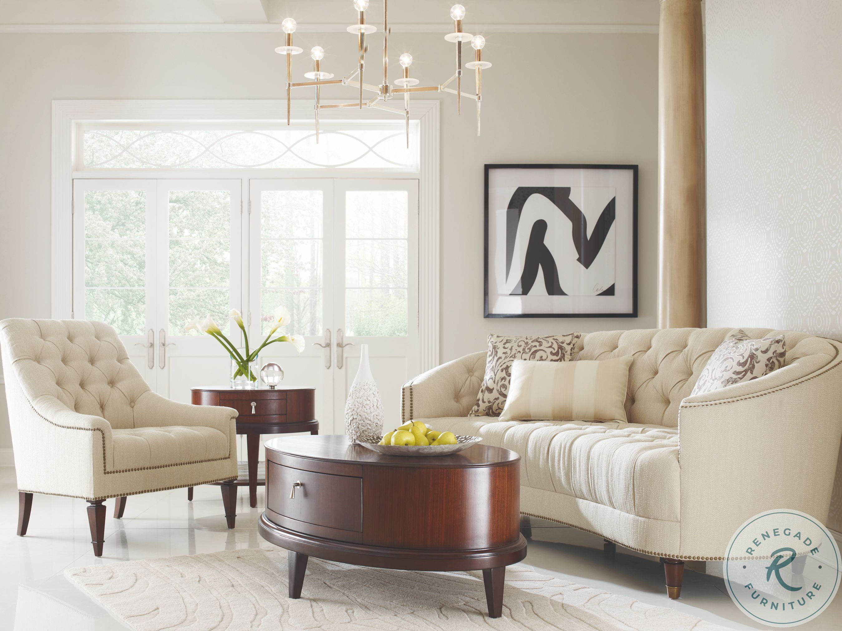 Classic Elegance Herringbone Living Room Set | HomeGalleryStores.com ...