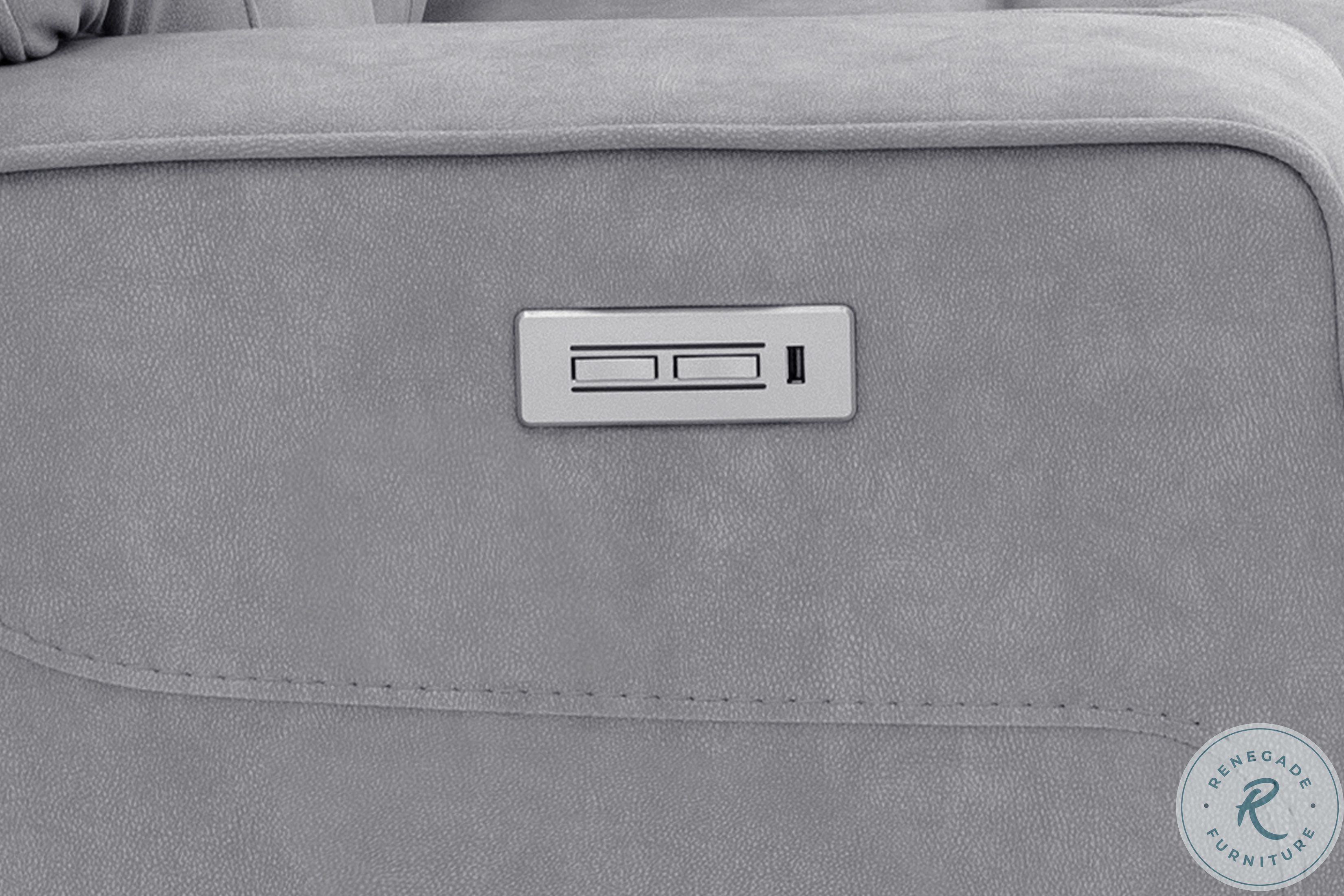 Ashbee Arula Dolphin Zero Gravity Power Reclining Sofa with Power ...