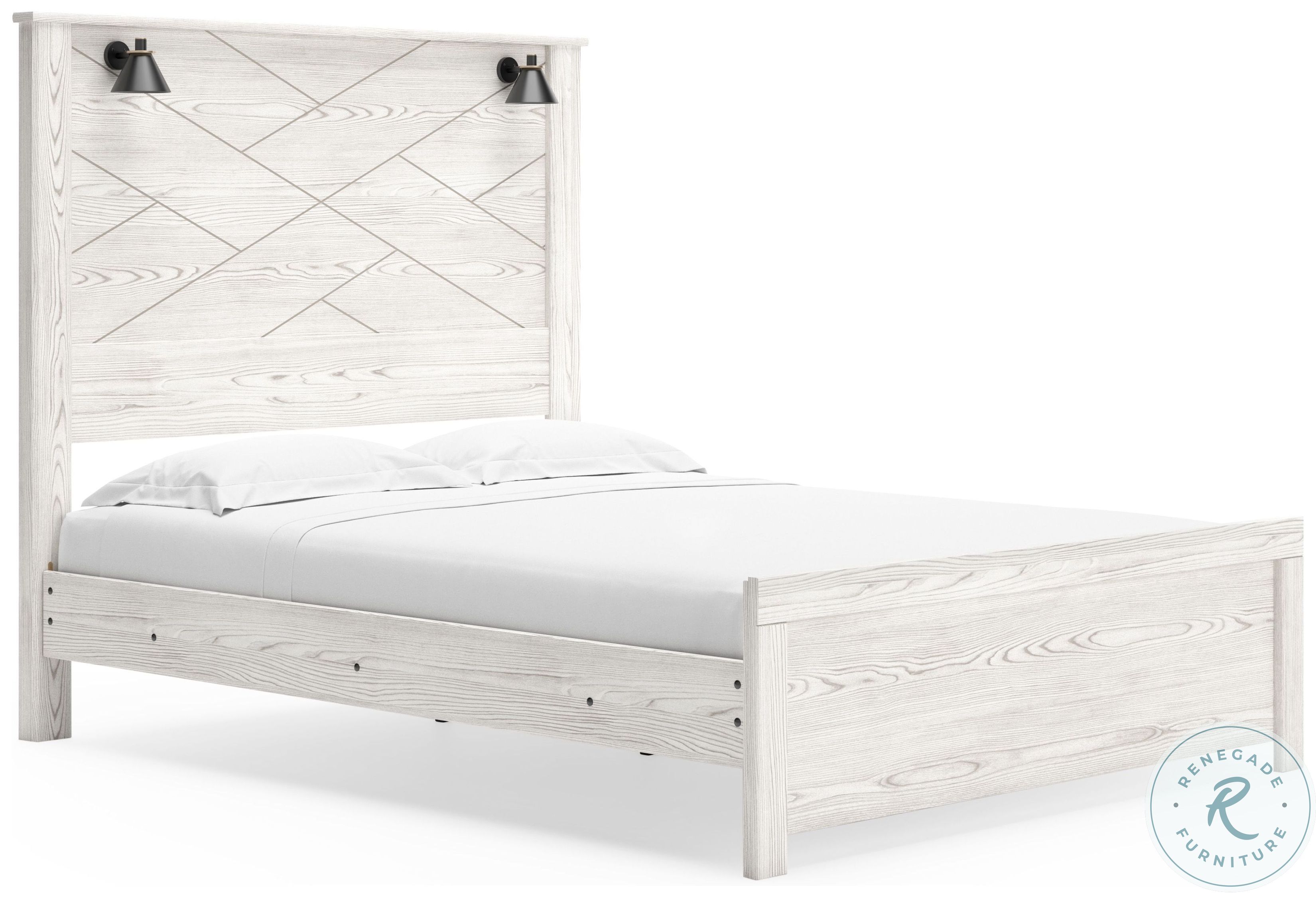 Gerridan White Panel Bedroom Set | HomeGalleryStores.com | B1190-57-54-98