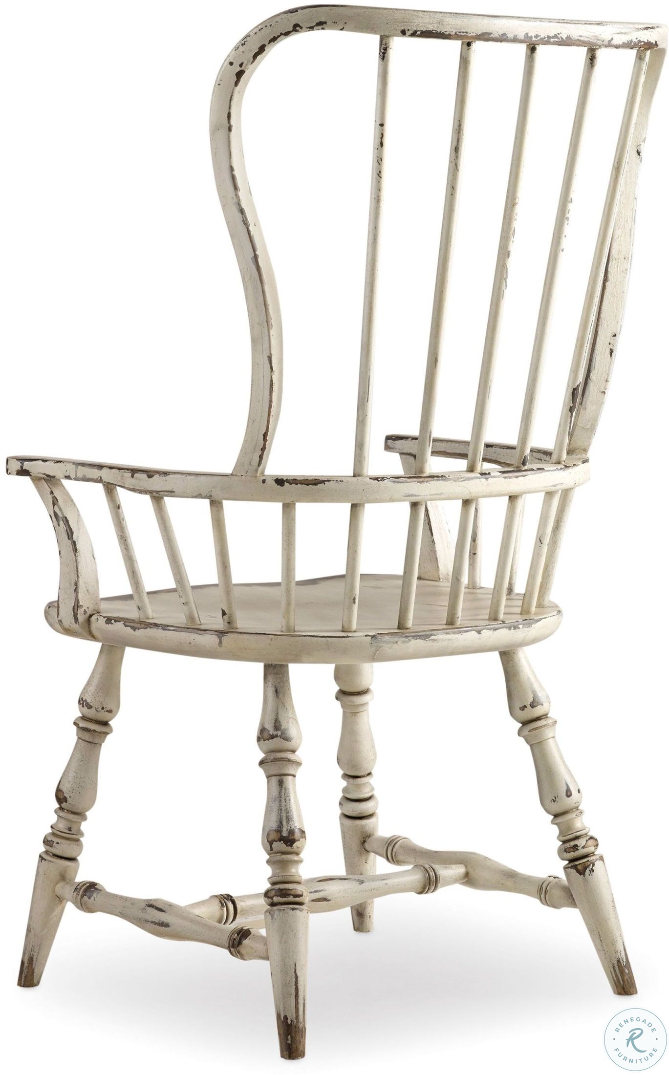 Sanctuary White Spindle Back Arm Chair Set of 2 | HomeGalleryStores.com ...