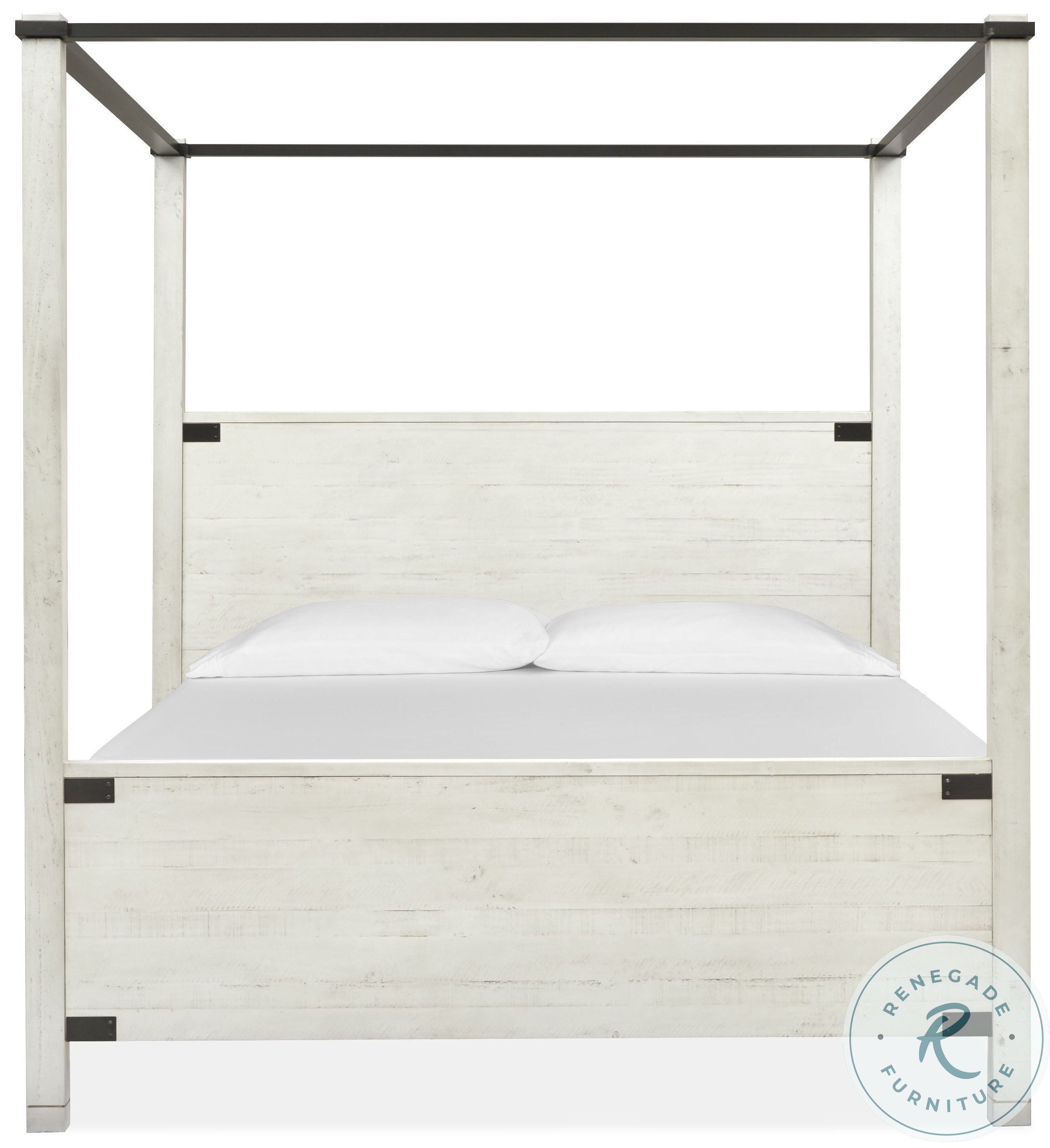 Chesters Mill Alabaster And Aged Iron Queen Poster Canopy Bed ...