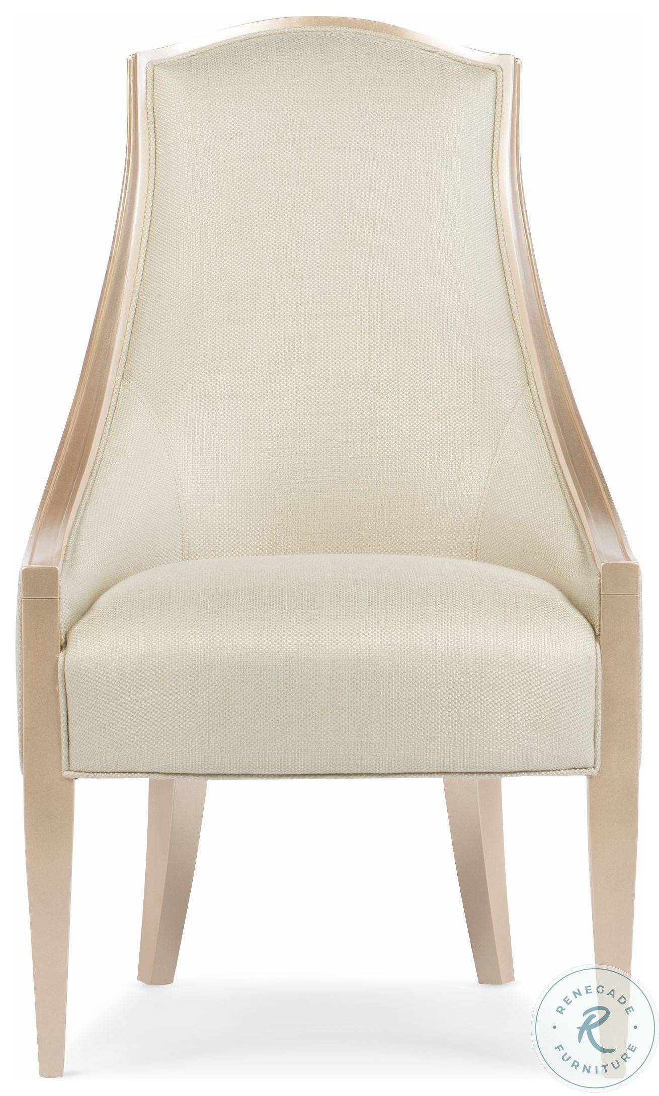 Adela Cream Tweed Boucle Fabric Side Chair | HomeGalleryStores.com ...
