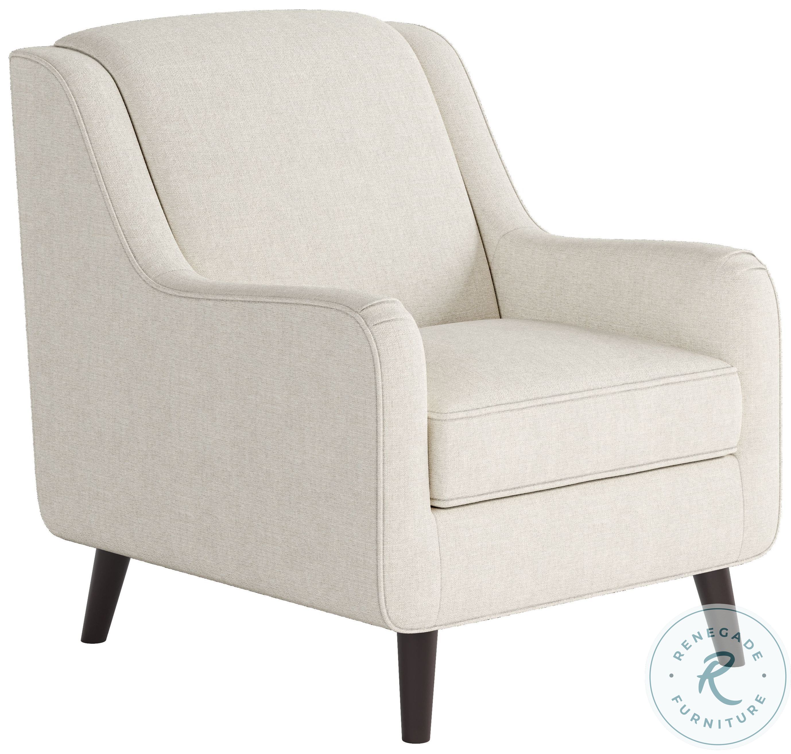 Sugarshack Off White Glacier Sloped Arm Accent Chair From Southern Home ...