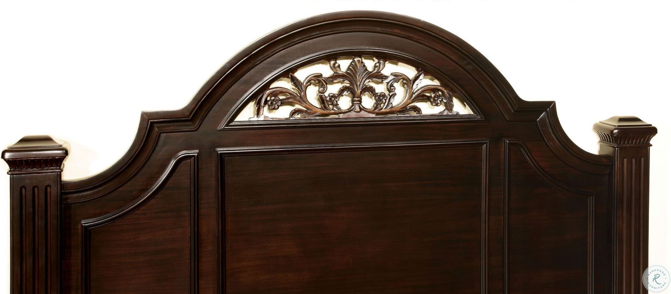 Syracuse Dark Walnut King Poster Bed | HomeGalleryStores.com | CM7129EK-BED