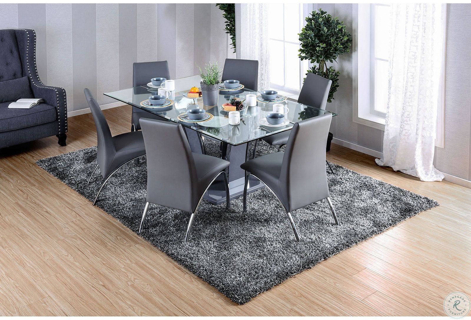 Glenview I Gray Rectangular Dining Table | HomeGalleryStores.com ...