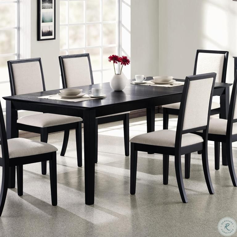 Lexton Black Extendable Dining Table | HomeGalleryStores.com | 101561
