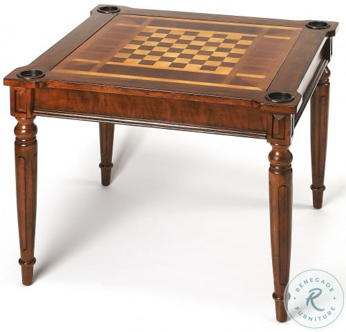 Vincent Antique Cherry Multi Game Card Table | HomeGalleryStores.com ...