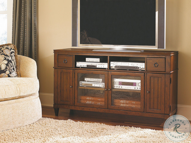 Sunset Valley Rich Mahogany Entertainment Console | HomeGalleryStores ...
