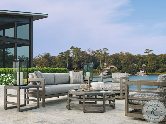 La Jolla Brown Outdoor Round Cocktail Table | HomeGalleryStores.com ...