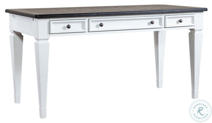 Allyson Park Wirebrushed White Home Office Set | HomeGalleryStores.com ...