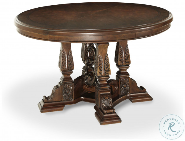 Windsor Court Round Extendable Dining Table | HomeGalleryStores.com | 70001
