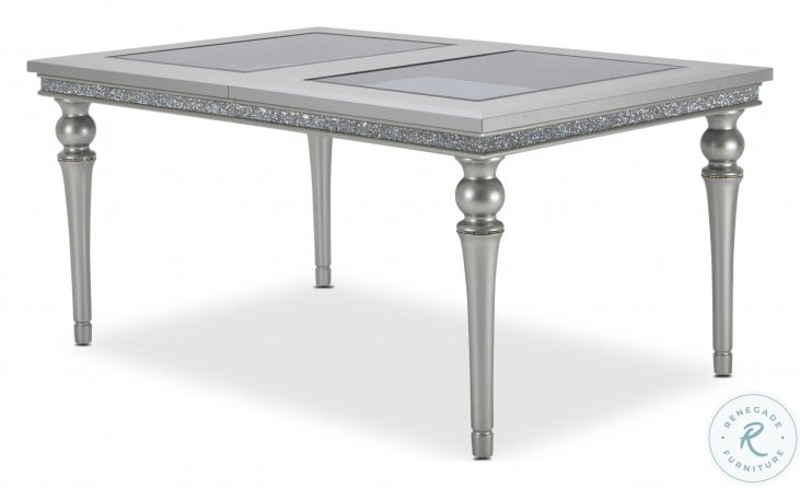 Melrose Dove Upholstered Extendable Dining Table | HomeGalleryStores ...