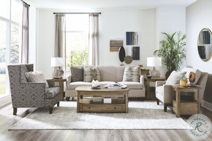 Primo III Light Stain Chairside Table | HomeGalleryStores.com | 066-916