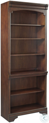 Richmond Brown Burgundy Open Bookcase From Aspen Home | Coleman Furniture