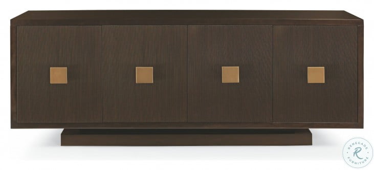 Interiors Casegoods Ebonized and Warm Brass Boulevard Buffet from ...