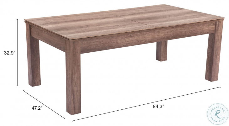 Bonkers Brown Pool Table From Zuo | Coleman Furniture