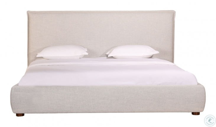 Luzon Tan King Upholstered Platform Bed | HomeGalleryStores.com | RN ...