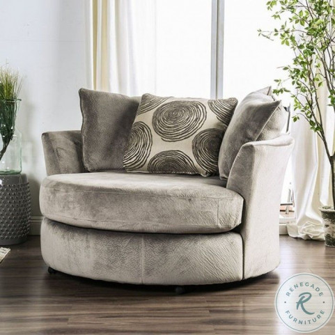 Bonaventura Gray Pattern Swivel Chair | HomeGalleryStores.com | SM5142GY-CH