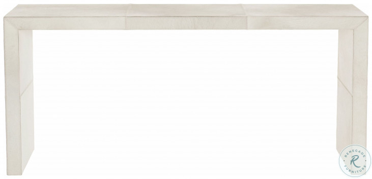 Interiors Casegoods White Hair On Hide Seward Console Table | HomeGalleryStores.com | 379906