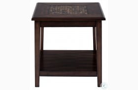Baroque Brown Mosaic Tile Inlay Lift Top Cocktail Table ...