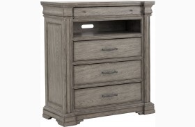 Madison Ridge Soft Grey Panel Bedroom Set | HomeGalleryStores.com ...