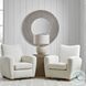 Vortex White Washed Round Mirror From Uttermost | Coleman Furniture