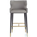 Ikon Dillon Stratus And Black Gianni Bar Stool | HomeGalleryStores.com ...