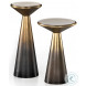Asher Ombre Antique Brass Cameron Accent Tables Set Of 2 ...