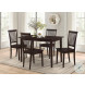 150152 Cappuccino 5 Piece Dining Room Set | HomeGalleryStores.com | 150152