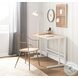 Roman White Metal And Natural Wood Office Desk | HomeGalleryStores.com ...